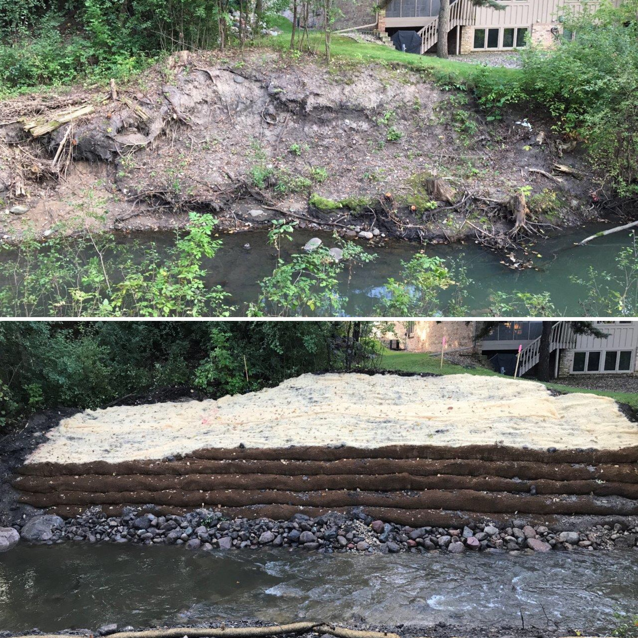 Nine Mile Creek Streambank Stabilization Project in Edina